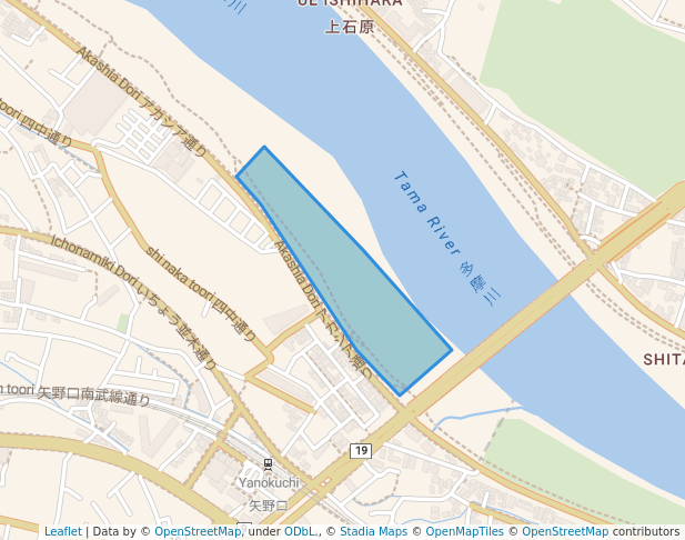 多摩川緑地公園 in Inagi | Map and Routes