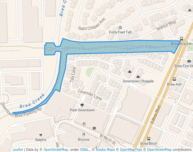 Tracks at Brea in Brea | Map and Routes