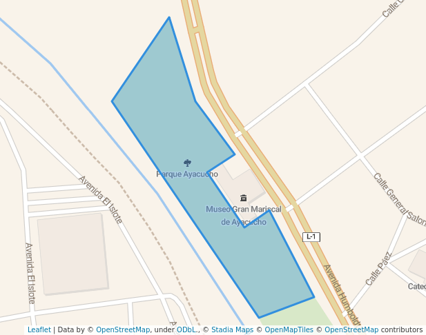 Parque Ayacucho in Cumaná | Map and Routes