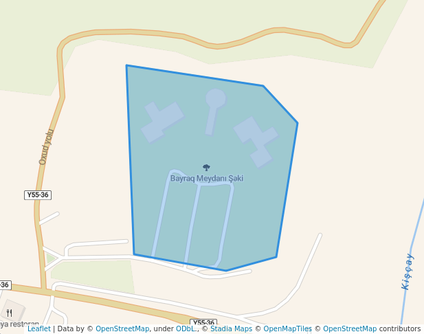 Bayraq Meydanı Şəki in Şəki | Map and Routes