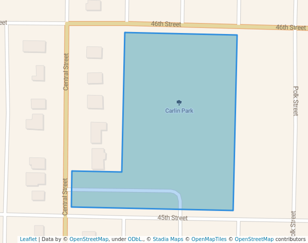 Carlin Park in Sioux City | Map and Routes