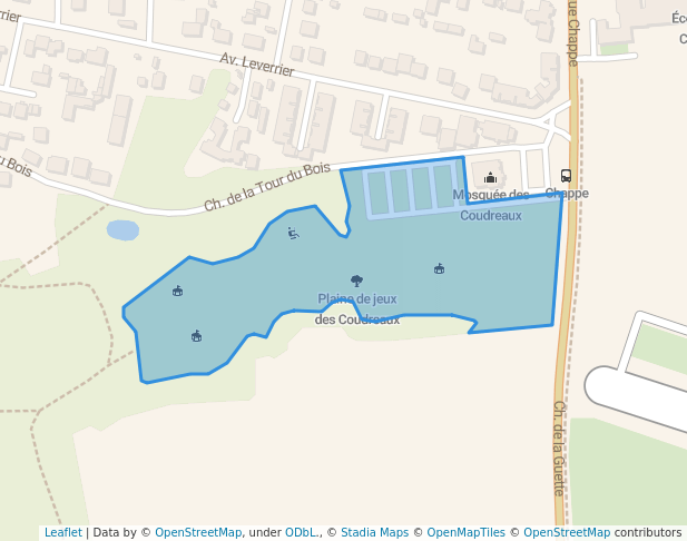 Plaine de jeux des Coudreaux in Chelles | Map and Routes