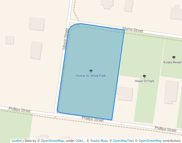Home St. West Park in Tingoora | Map and Routes