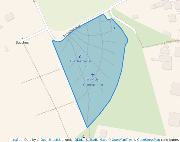 Wald der Generationen in Bestensee | Map and Routes