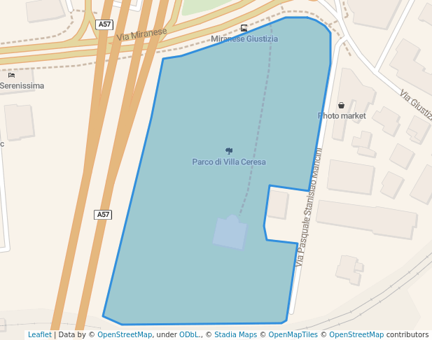 Parco di Villa Ceresa in Venezia | Map and Routes