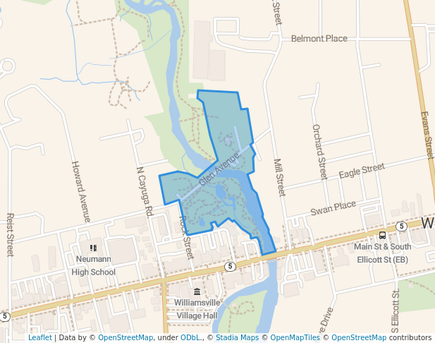 Glen Park in Williamsville | Map and Routes