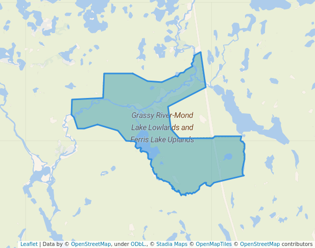 Grassy River-Mond Lake Lowlands and Ferris Lake Uplands in Gowganda ...