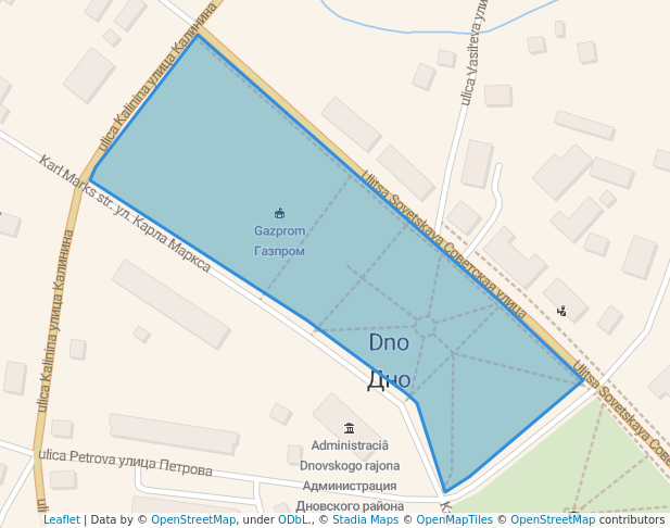 Парк им. Пушкина in Dno | Map and Routes