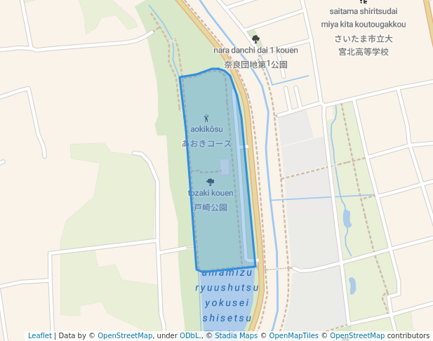戸崎公園 in Ageo | Map and Routes