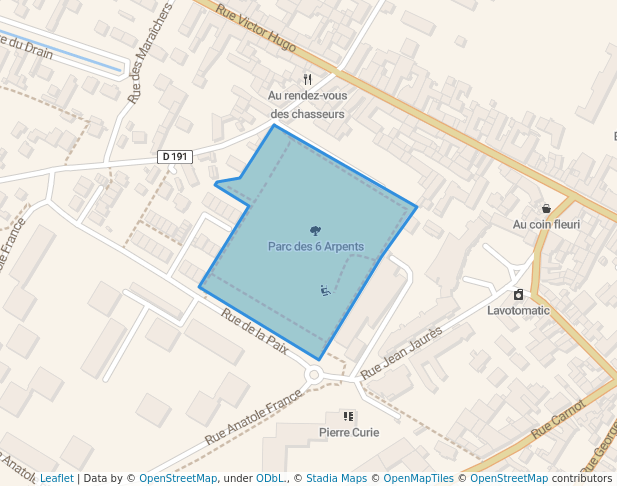 Parc des 6 Arpents in Pierrelaye | Map and Routes
