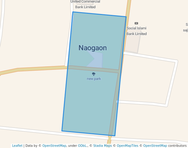 new park in Naogaon | Map and Routes