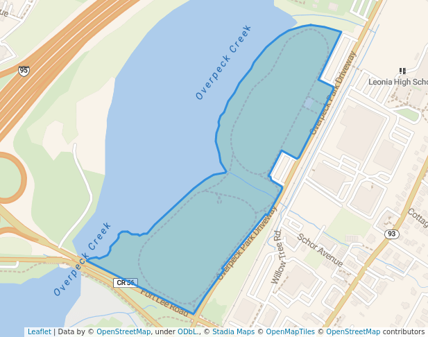 Henry Hobel Area in Leonia | Map and Routes