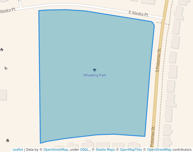 Wheeling Park in Aurora | Map and Routes