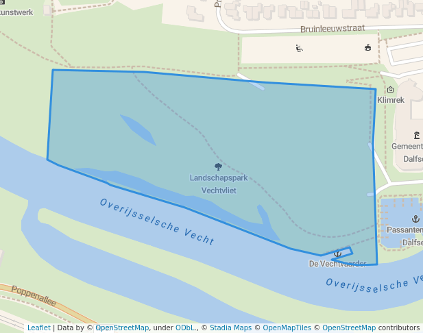 Landschapspark Vechtvliet in Dalfsen | Map and Routes