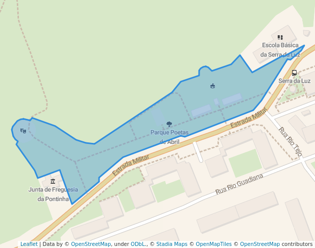 Parque Poetas de Abril in Lisboa | Map and Routes