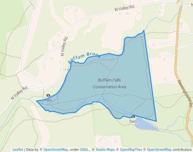 Buffam Falls Conservation Area in Pelham | Map and Routes