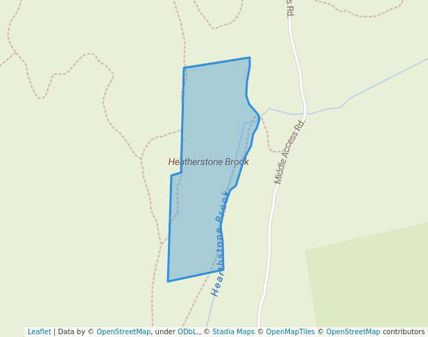 Heatherstone Brook in Pelham | Map and Routes