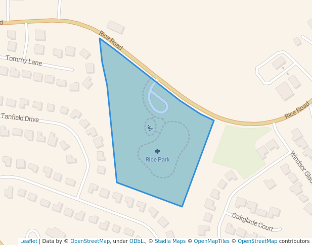 Rice Park in Matthews | Map and Routes