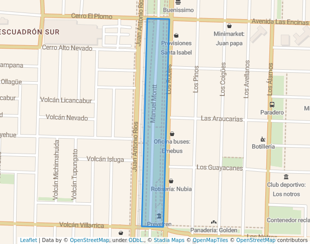 Parque Alfredo Salgado in Coronel | Map and Routes