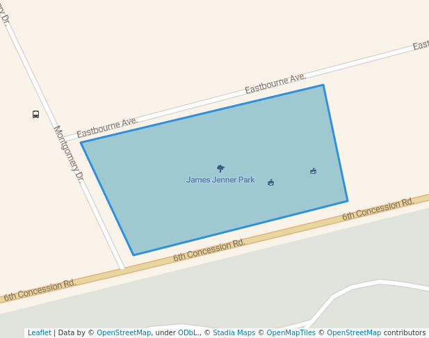 James Jenner Park in Windsor | Map and Routes