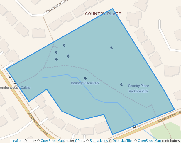 Country Place Park in Ottawa | Map and Routes