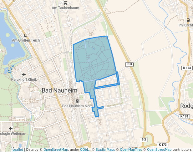 Goldsteinpark in Bad Nauheim | Map and Routes