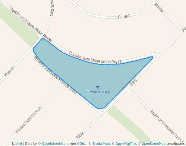 Plazoleta Jujuy in Tandil | Map and Routes