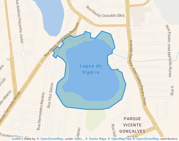 Parque Municipal da Lagoa do Vigário in Campos | Map and Routes
