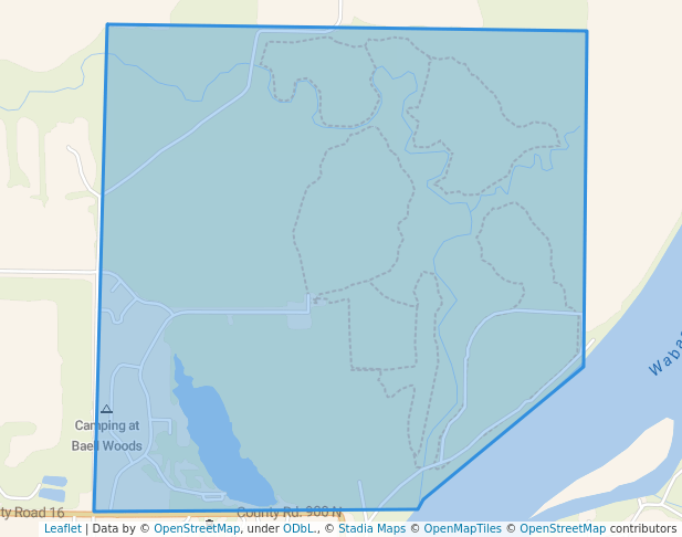 Baell Woods State Park in Mount Carmel | Map and Routes