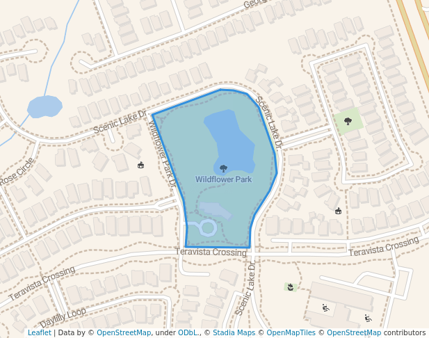 Wildflower Park in Georgetown | Map and Routes