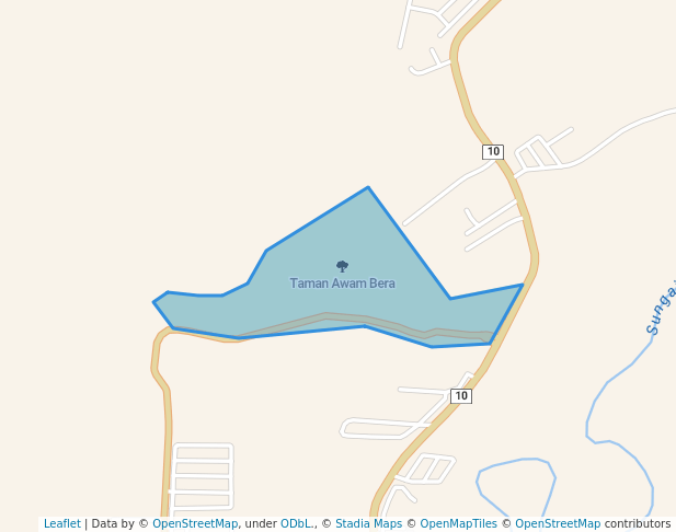 Bera Public Park in Bandar Bera | Map and Routes