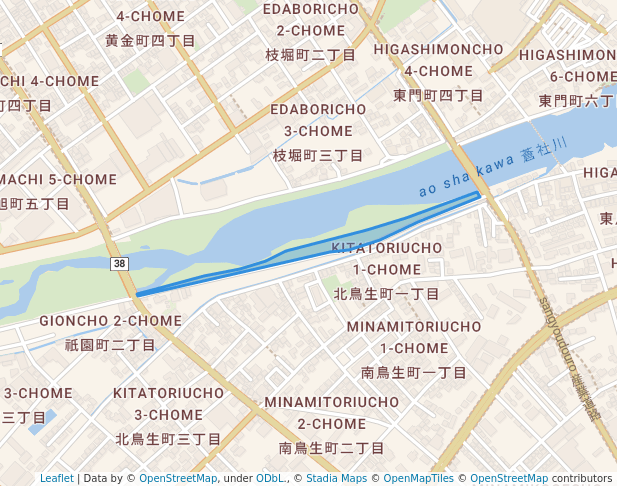 蒼社川緑地 in Imabari | Map and Routes