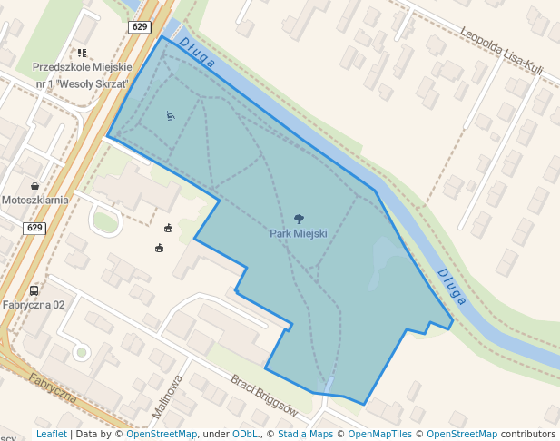 Park Miejski in Marki | Map and Routes