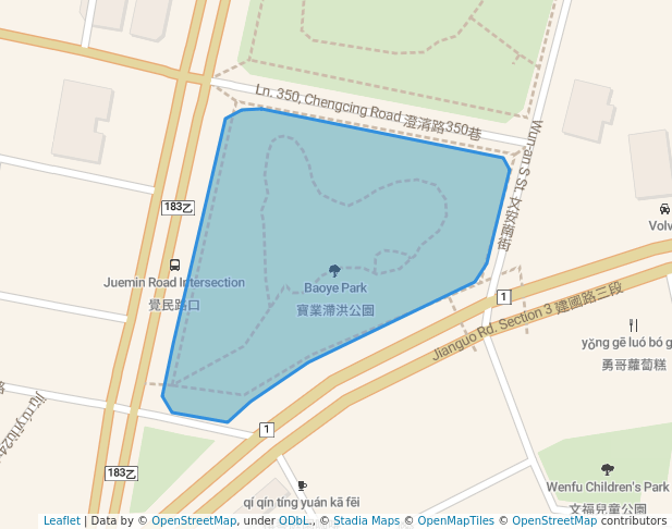 Baoye Park in Kaohsiung | Map and Routes