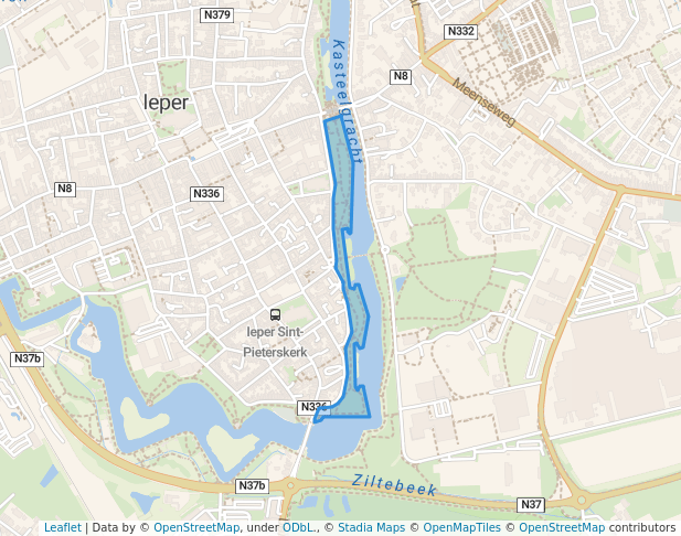 Vestingen in Ieper | Map and Routes