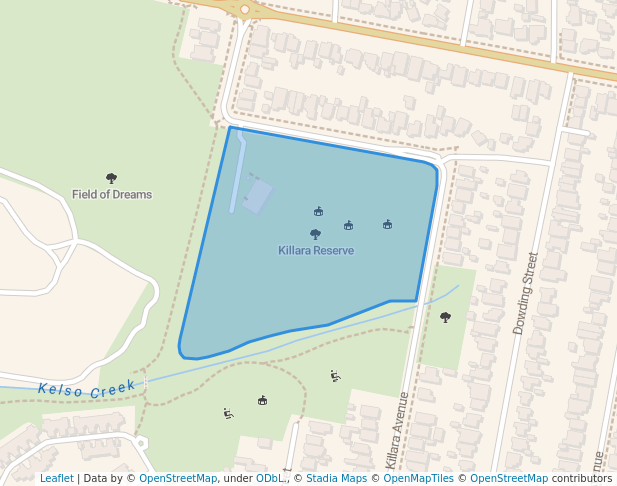 Killara Reserve in Panania | Map and Routes