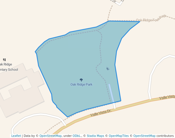 Oak Ridge Park in Chino Hills | Map and Routes