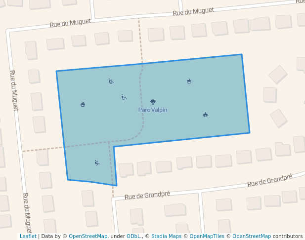 Parc Valpin in Gatineau | Map and Routes