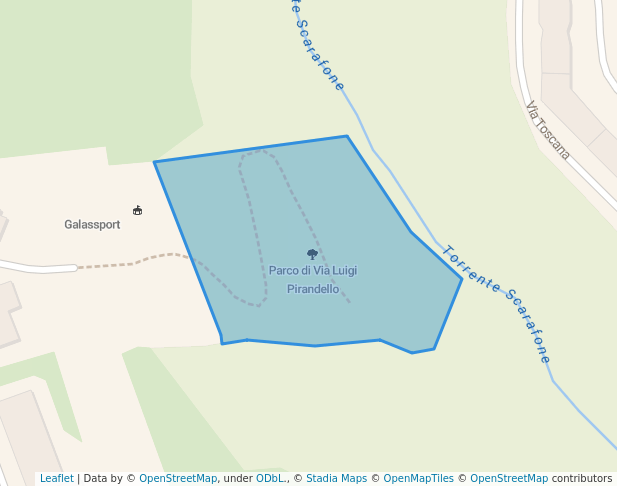 Parco di Via Luigi Pirandello in Campobasso | Map and Routes
