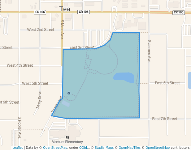 Tea Athletic Complex in Tea | Map and Routes