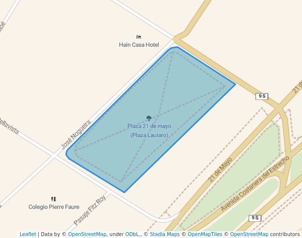 Plaza 21 de mayo (Plaza Lautaro) in Punta Arenas | Map and Routes