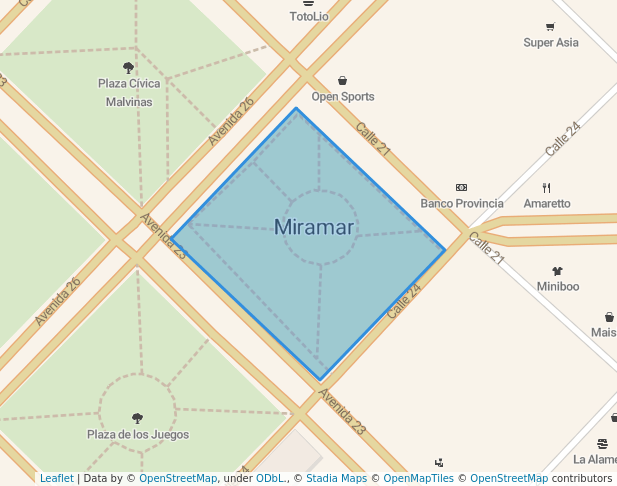 Plaza de las Artes in Miramar | Map and Routes