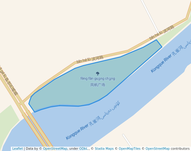 风帆广场 in Ba Yin Guo Leng Meng Gu Zi Zhi Zhou | Map and Routes