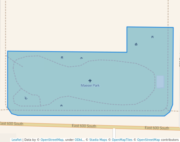 Maeser Park in Provo | Map and Routes
