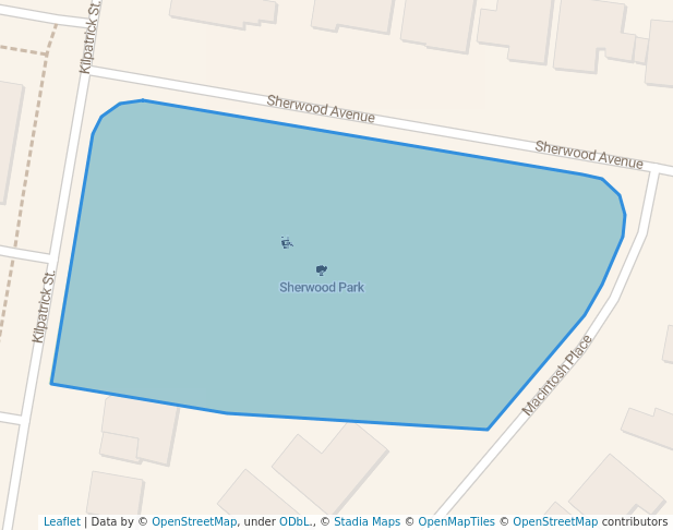 Sherwood Park in Kooringal | Map and Routes