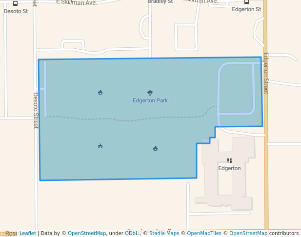 Edgerton Park in Saint Paul | Map and Routes