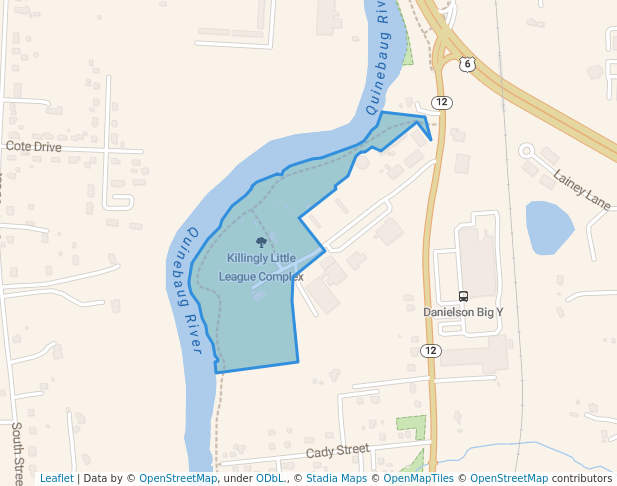 Killingly Little League Complex in Killingly | Map and Routes