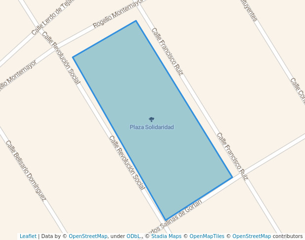 Plaza Solidaridad in Francisco I. Madero | Map and Routes