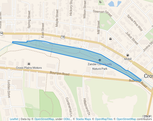 Zander Community Nature Park in Cross Plains | Map and Routes