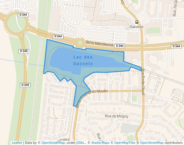 Lac des Gassets in Serris | Map and Routes